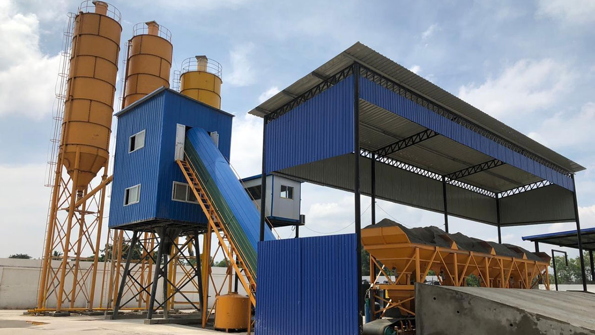 Concrete Batching Plant in Philippines - Capacity:25～240m³/h